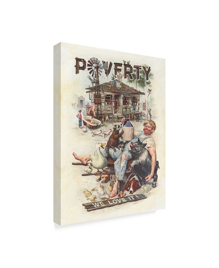 Trademark Global D. Rusty Rust 'Poverty' Canvas Art - 24" x 18" x 2 ...