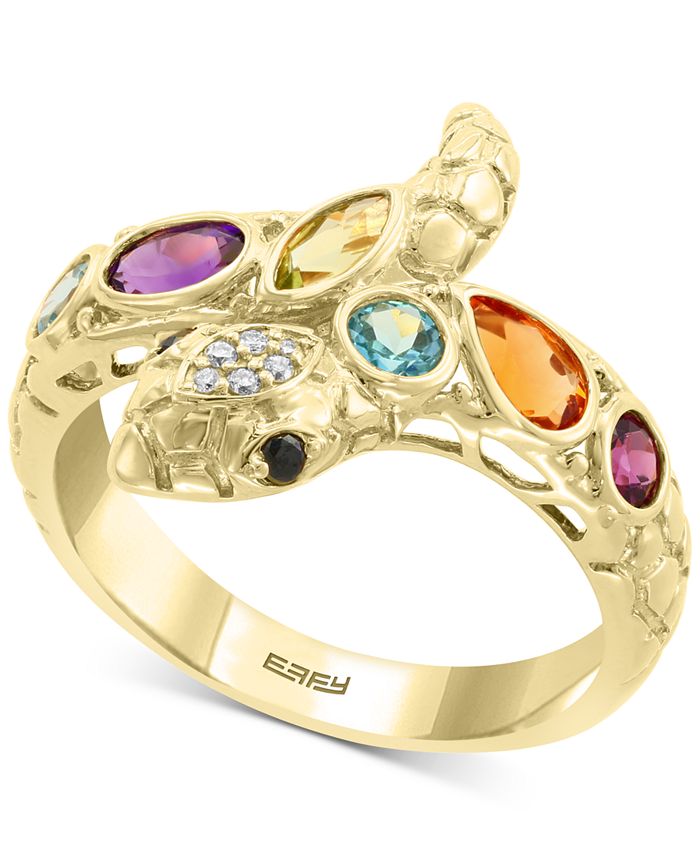 EFFY Collection EFFY® Multi-Gemstone (1 ct. t.w.) & Diamond Accent ...
