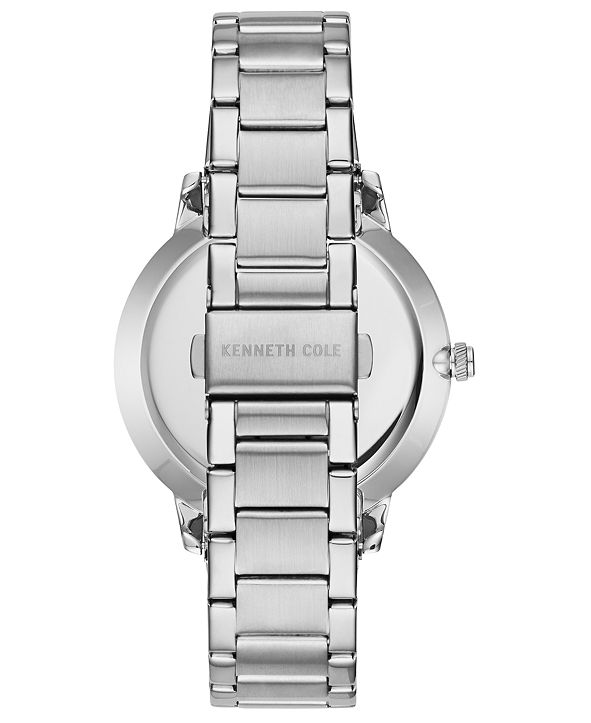 Kenneth Cole New York Men’s Diamond-Accent Stainless Steel Bracelet ...