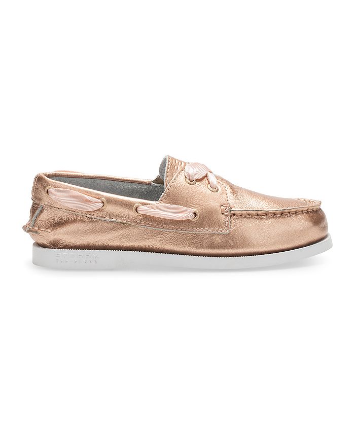 Sperry Little & Big Girls Authentic Original Satin Lace Boat Shoe - Macy's