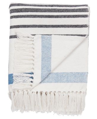 Jaipur Living Banner Stripe Throw 50" X 60" - Macy's