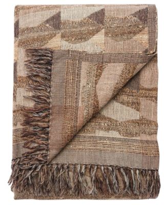 Jaipur Living Anders Taupe/Gray Abstract Throw 52" X 68" - Macy's