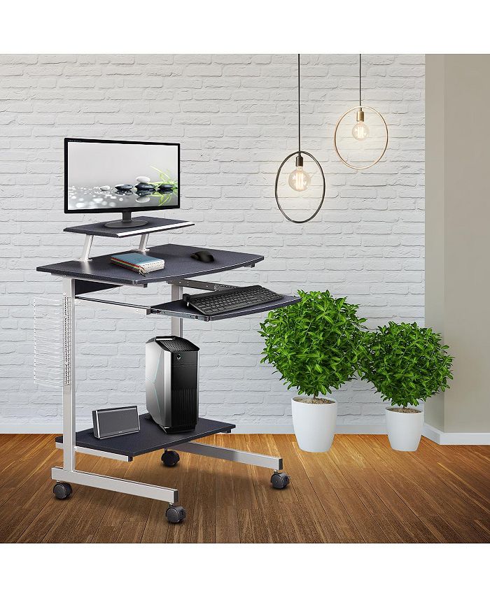 RTA Products Techni Mobili Compact Computer Cart - Macy's