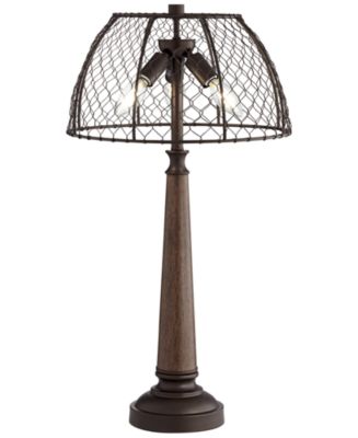 Pacific Coast Chicken Wire and Wood Table Lamp - Macy's