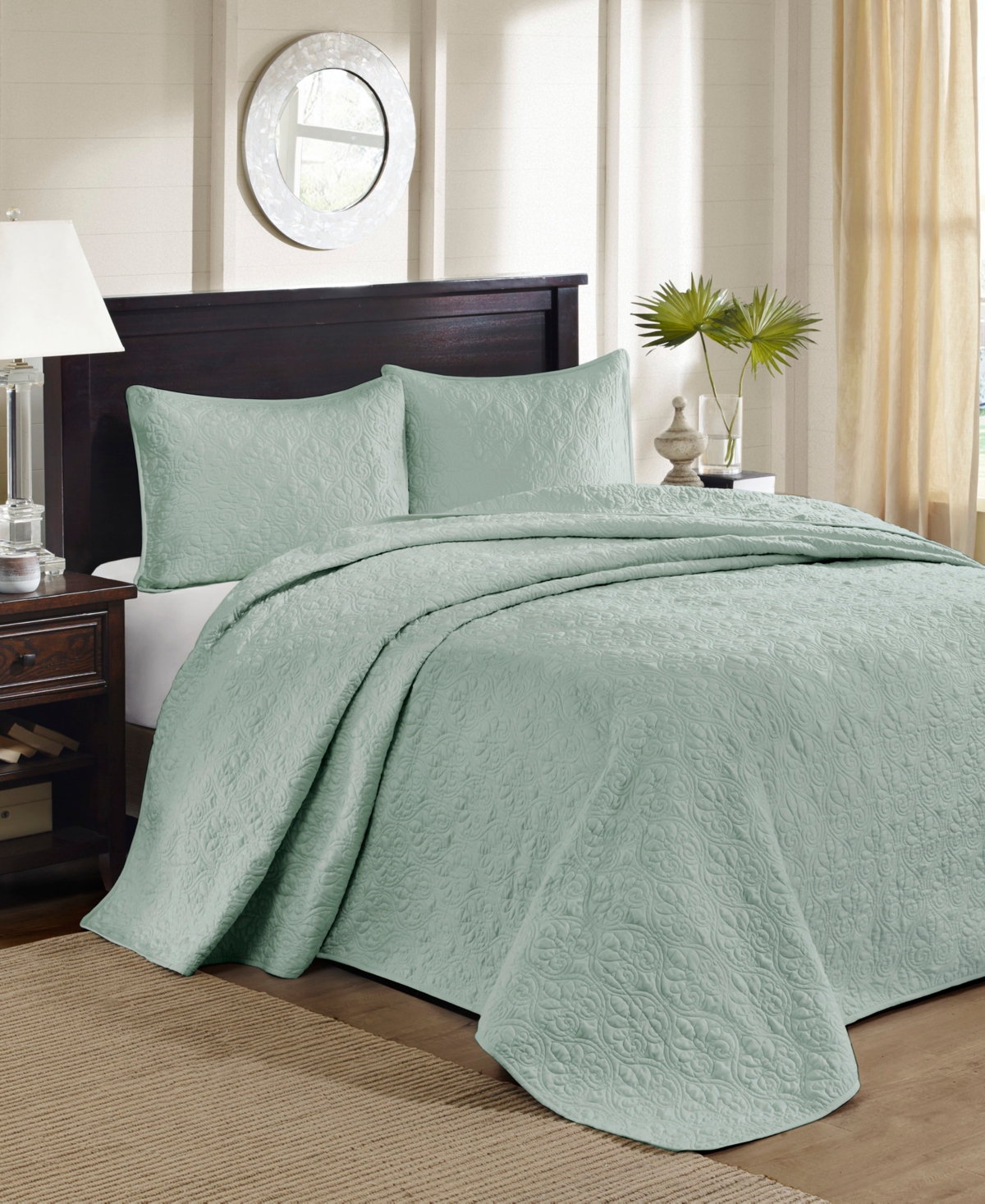 Click here for Madison Park Quebec Quilted 3-Pc. Bedspread Set  Q... prices
