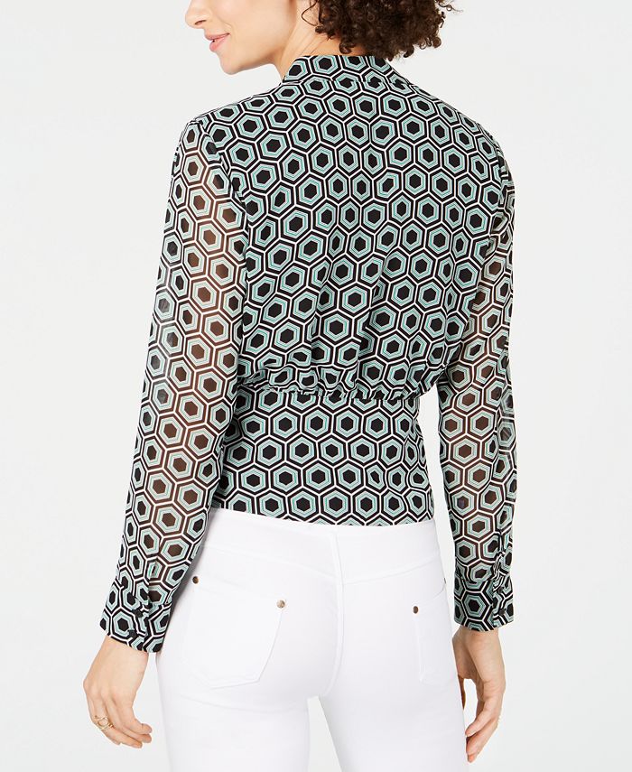 Inc International Concepts Inc Geo Print Wrap Top Created For Macys