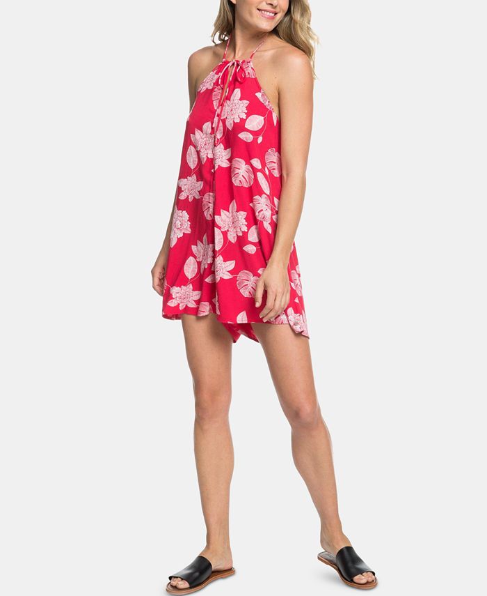Roxy Juniors' Printed Open-Back Romper - Macy's