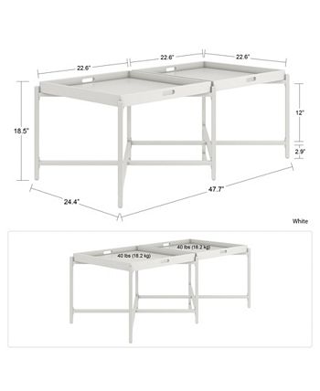 CosmoLiving by Cosmopolitan Coco Coffee Tray Table - Macy's