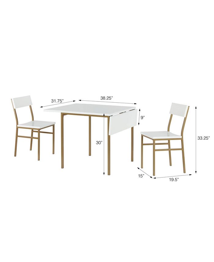 CosmoLiving by Cosmopolitan Mercer Dining Table & Chair Set - Macy's