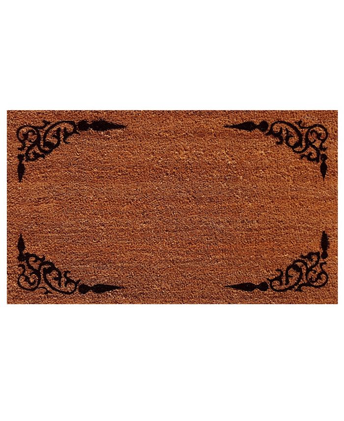 Home & More Arbor 17" x 29" Coir/Vinyl Doormat - Macy's
