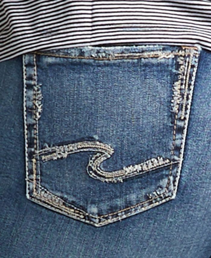 Silver Jeans Co. Trendy Plus Size Ripped Boyfriend Jeans - Macy's