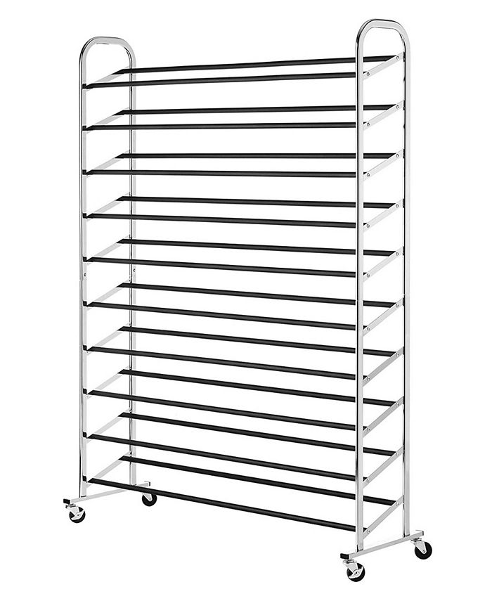 Whitmor Rolling 60-Pair Shoe Rack - Macy's