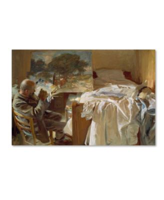 John Singer Sargent 'An Artist In His Studio' Canvas Art - 19" x 12" x ...