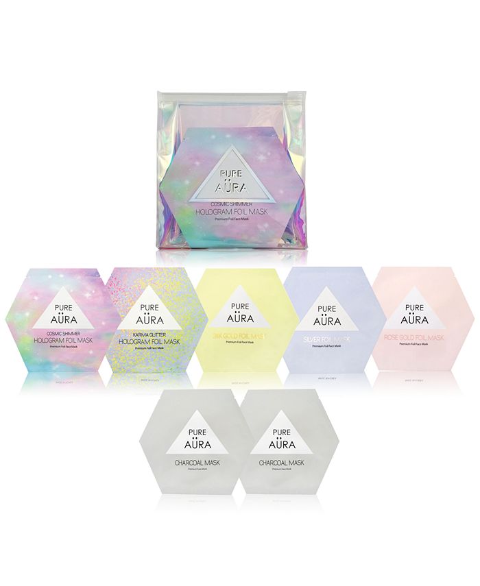 Pure Aura 8-Pc. Face Mask Travel Set - Macy's