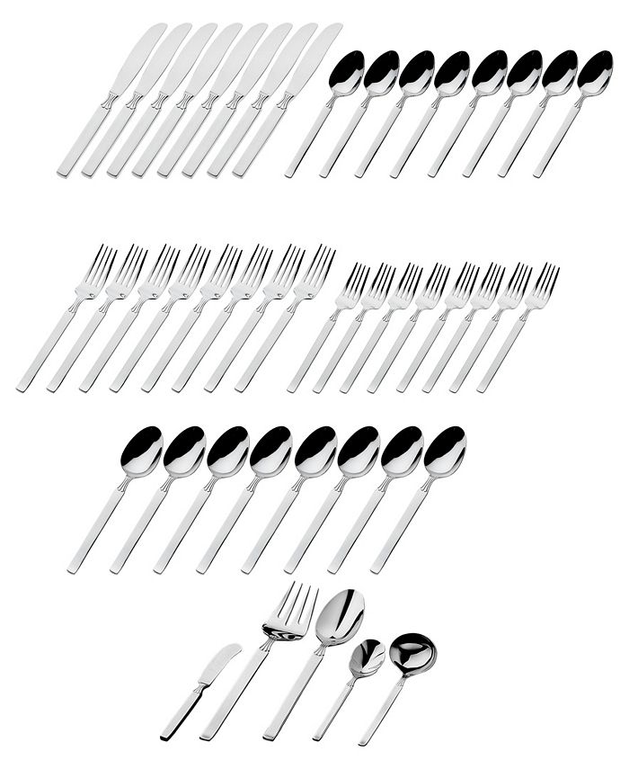 Ricci Argentieri Bella Mirror 45-Pc. Flatware Set, Service for 8 - Macy's