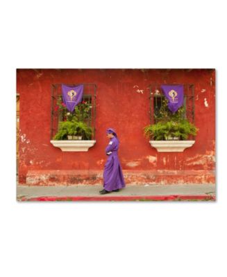 Robert Harding Picture Library 'Woman In Purple' Canvas Art - 32" x 22 ...
