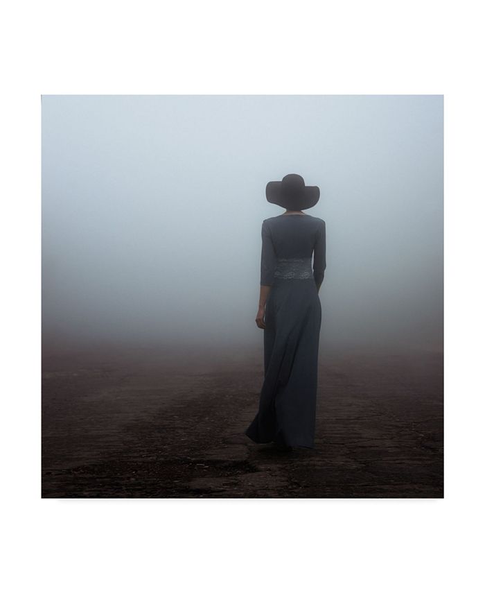 Trademark Global Mikhail Potapov 'Woman In Black Fog' Canvas Art - 18 ...