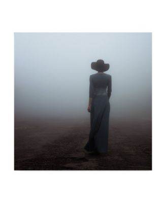 Mikhail Potapov 'Woman In Black Fog' Canvas Art - 18" x 2" x 18" - Macy's