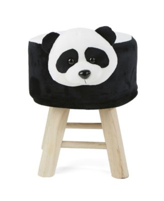 Mind Reader Children's Favorite Panda Animal Stool, Chair, Ottoman ...