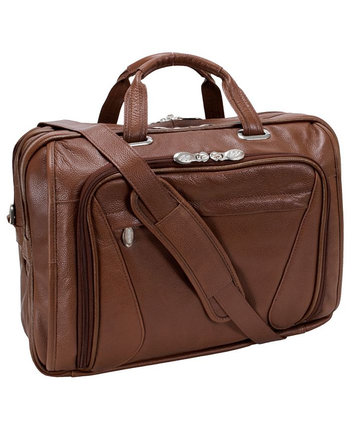 McKlein Irving Park Double Compartment Laptop Briefcase - Macy's