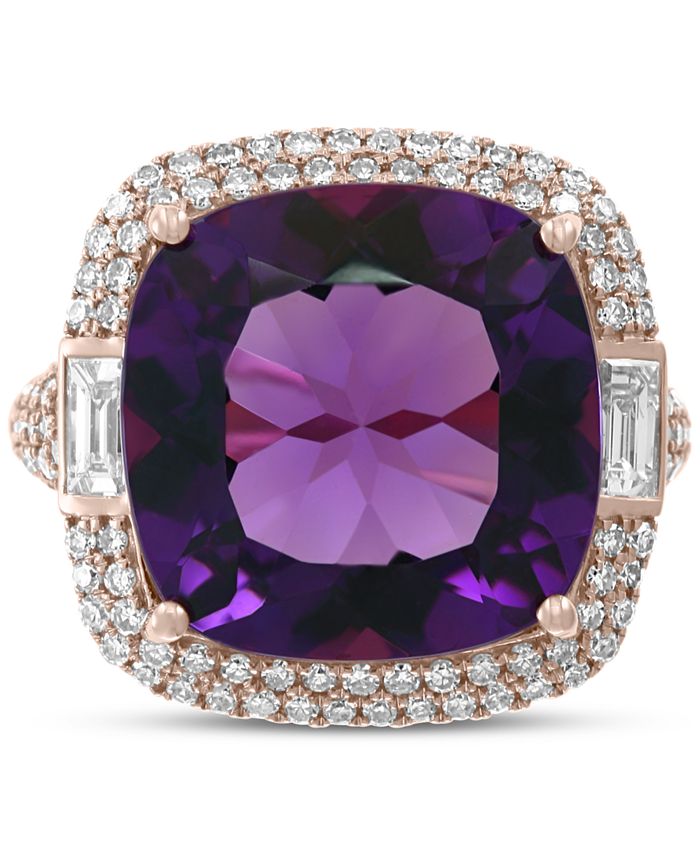 EFFY Collection EFFY® Amethyst (11-7/8 ct. t.w.) & Diamond (9/10 ct. t ...