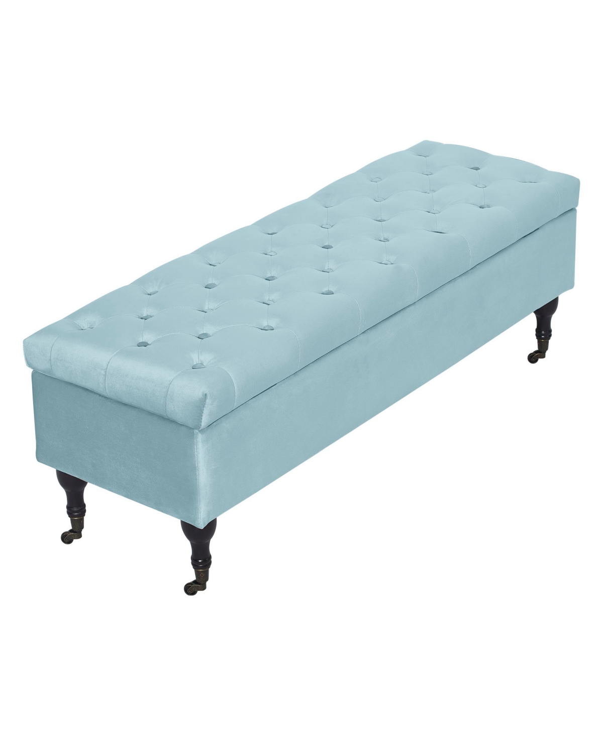 Click here for Elle Decor Collette Tufted Storage Bench - Blue prices
