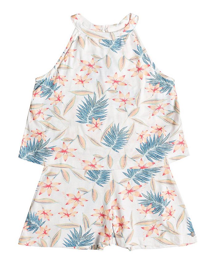 Roxy Misty Afternoon High Neck Layered Romper - Macy's