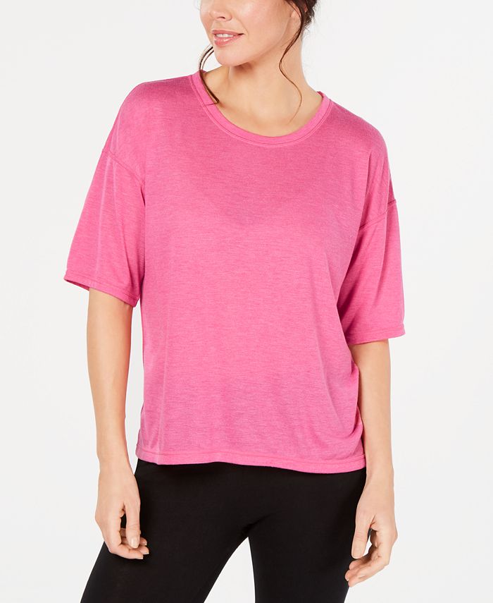 Calvin Klein Split-Back T-Shirt - Macy's