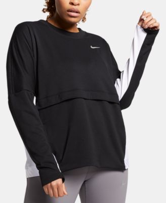 Nike Plus Size Therma Sphere Running Top - Macy's