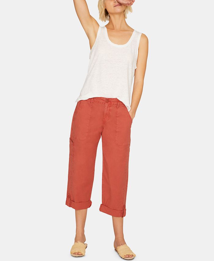 Sanctuary Ruby Solid Scoop-Neck Linen Tank Top - Macy's