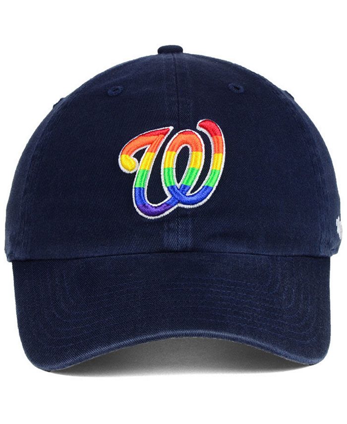 '47 Brand Washington Nationals Pride CLEAN UP Strapback Cap - Macy's