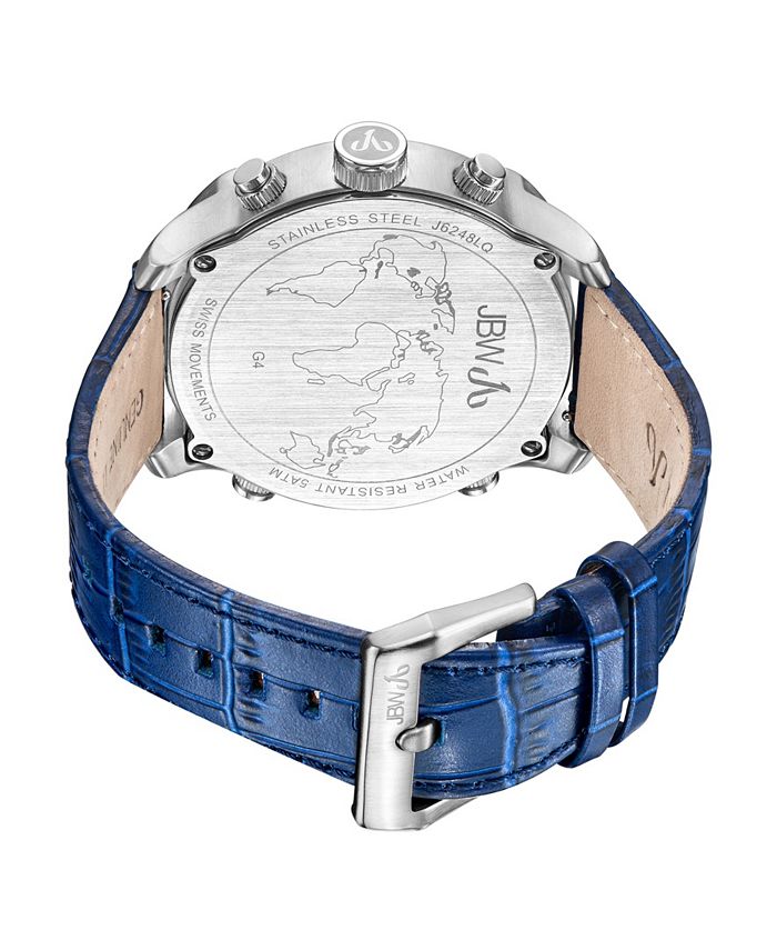 Jbw Men's G4 Diamond (1/6 ct.t.w.) Stainless Steel Watch - Macy's