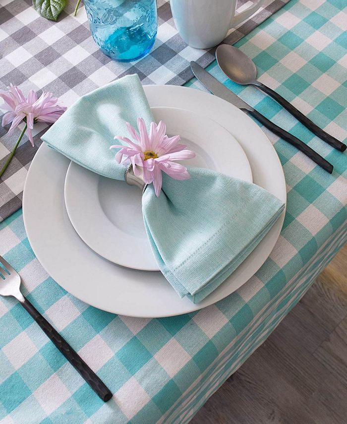 Design Imports Checkers Table cloth 60" X 104" - Macy's
