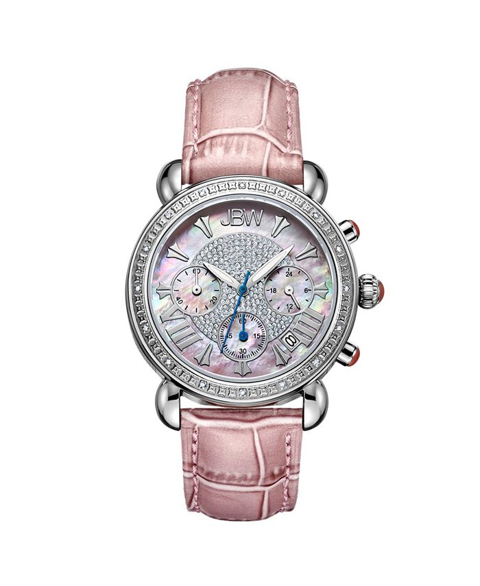 Jbw Women's Victory Diamond (1/6 ct.t.w.) Stainless Steel Watch - Macy's