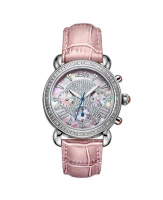 JBW Women's Victory Diamond (1/6 ct.t.w.) Stainless Steel Watch - Macy's