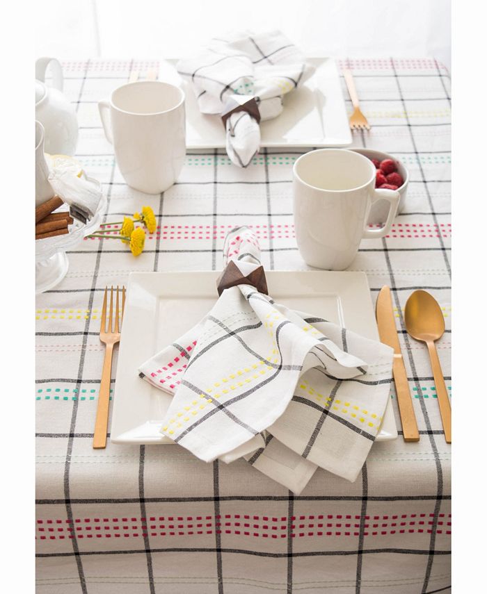 Design Imports Color Pop Plaid Table cloth 60" X 84" - Macy's