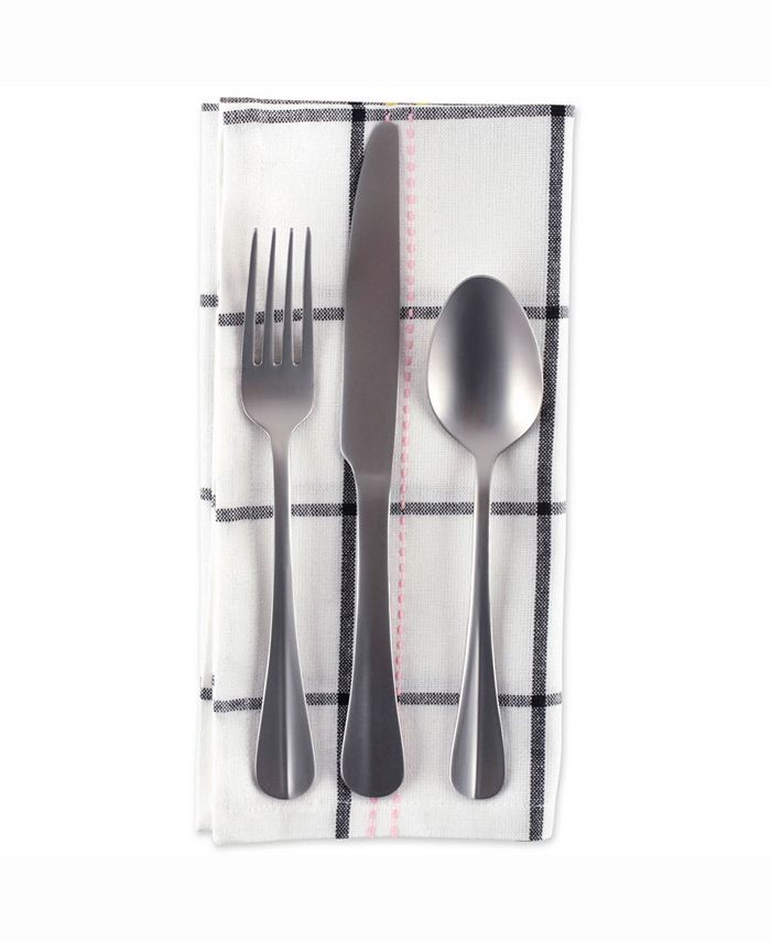 Design Imports Color Pop Plaid Napkin Set of 6 - Macy's