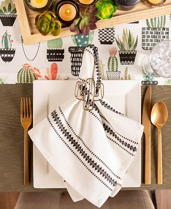 Design Imports Cactus Napkin Ring Set of 6 - Macy's