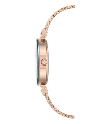 Anne Klein Sunray Dial with Premium Crystals Watch - Macy's