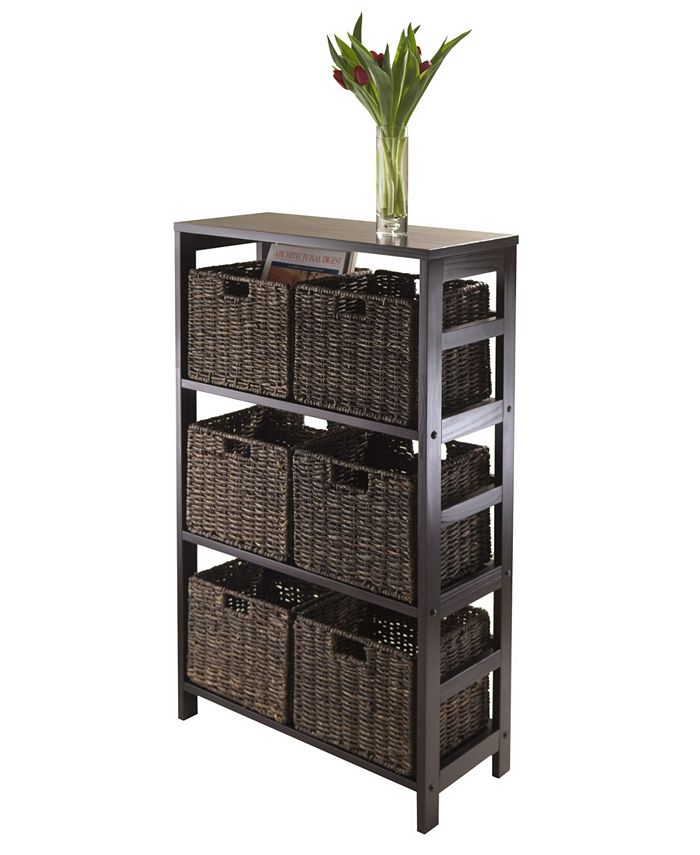 Winsome Granville 7Pc Storage Shelf with 6 Foldable Baskets - Macy's