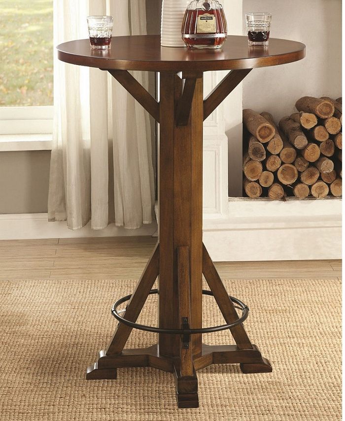 Coaster Home Furnishings Amil Round Bar Table - Macy's