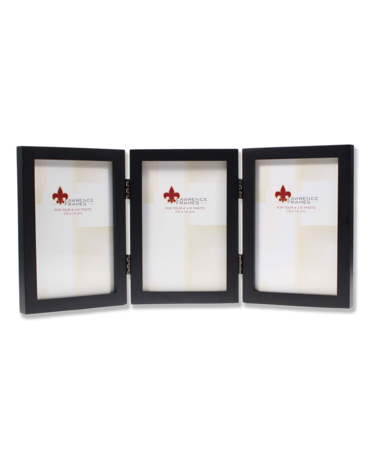 Click here for Lawrence Frames Hinged Triple Black Wood Picture F... prices