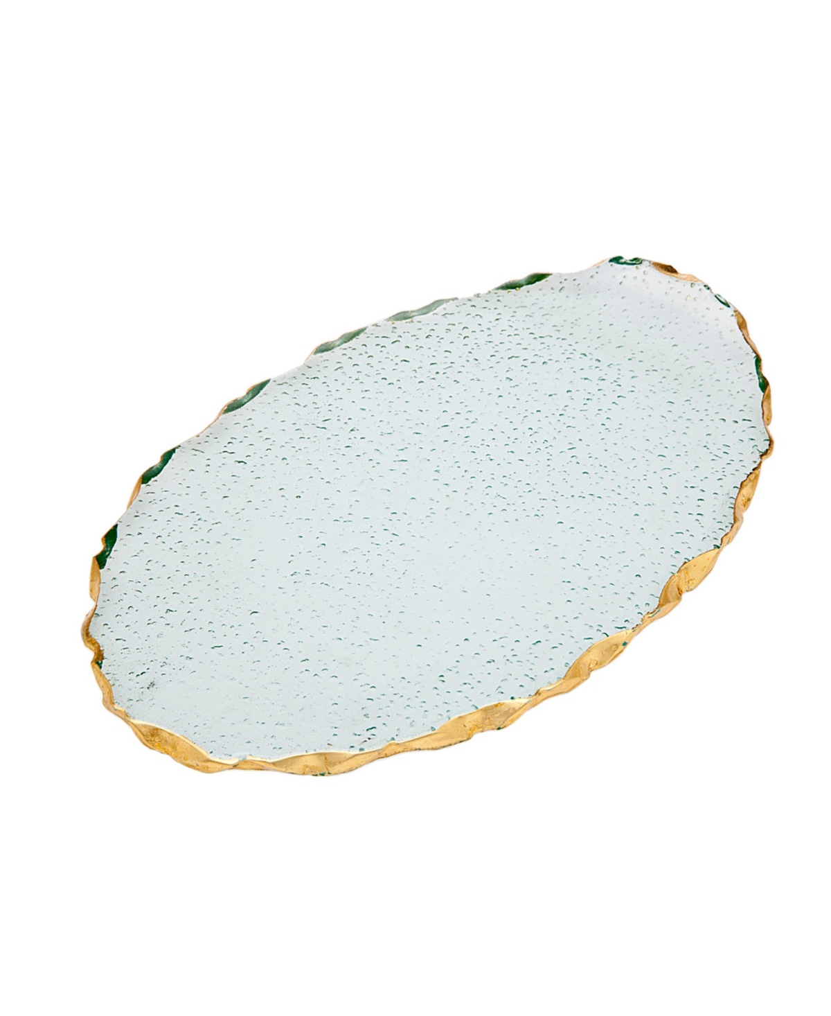 Click here for Godinger Harper 10 Bend Oval Tray - Clear prices