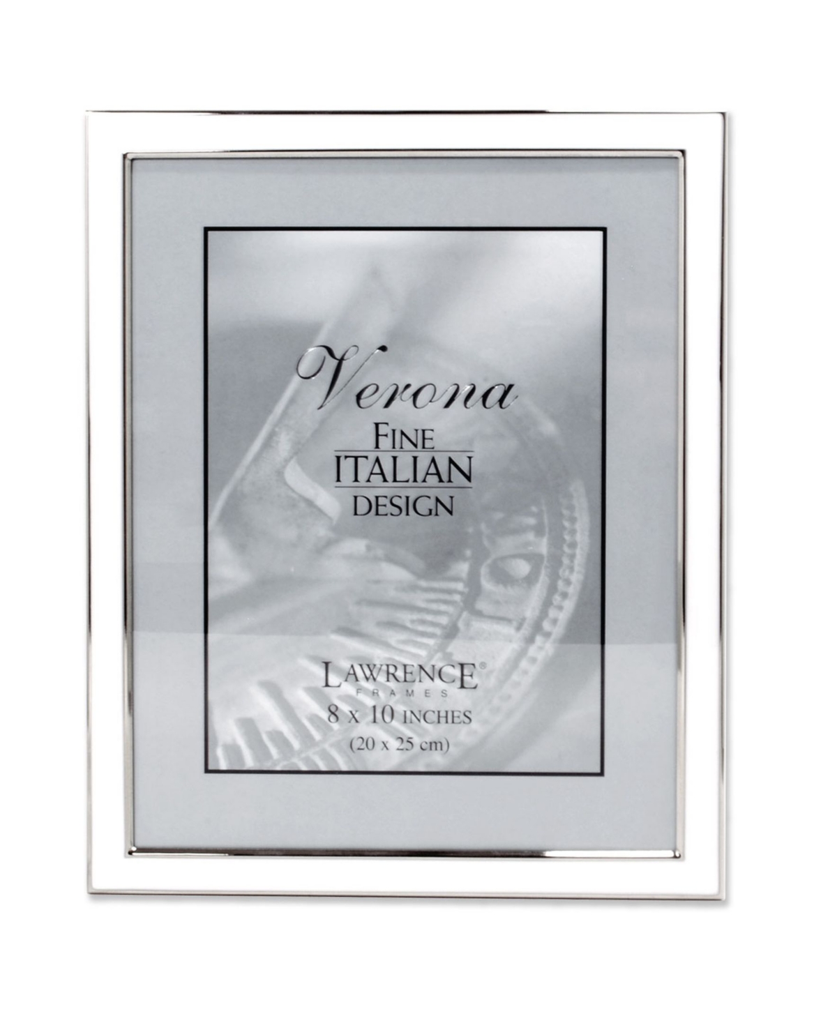 Click here for Lawrence Frames Silver Plated Metal with White Ena... prices