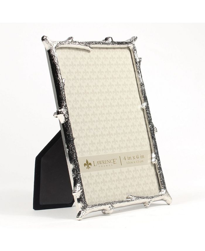 Lawrence Frames Silver Metal Picture Frame with Natural Branch Design ...