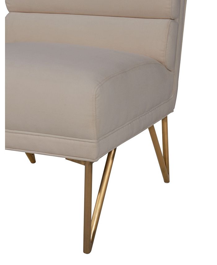 TOV Furniture Kelly Slub Velvet Chair - Macy's
