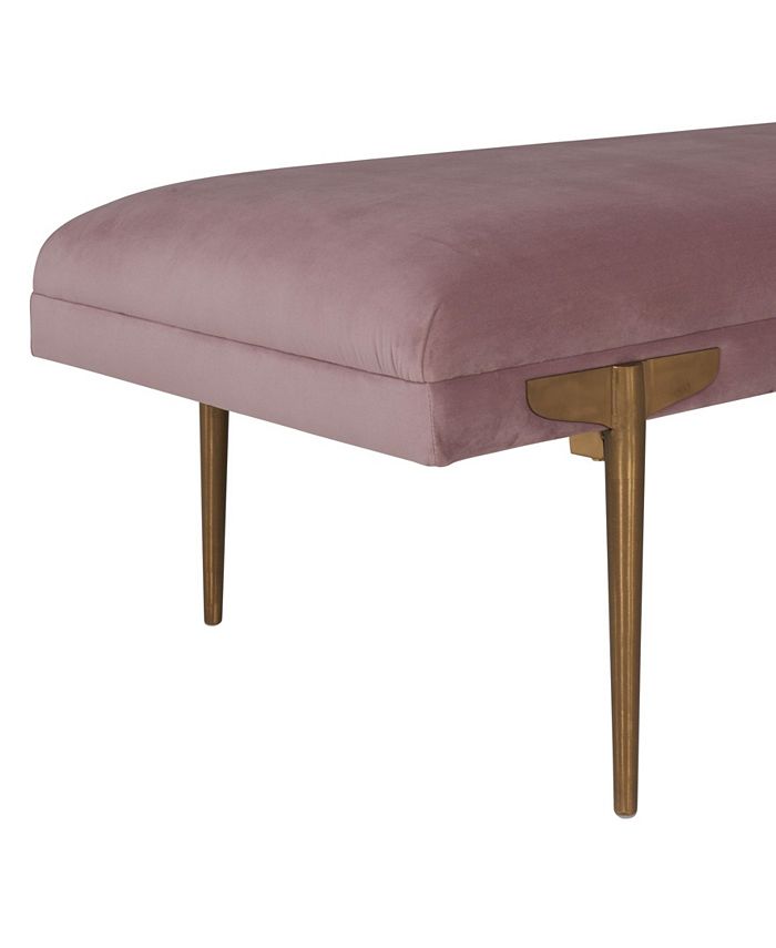 TOV Furniture Brno Waived Velvet Bench - Macy's