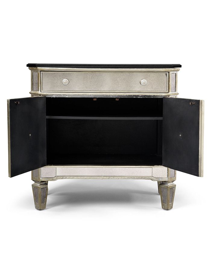 Furniture Marais Mirrored Console Table - Macy's