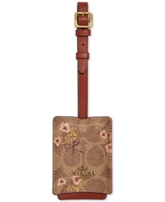 COACH Signature Luggage Tag - Macy's