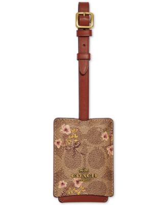 COACH Signature Luggage Tag - Macy's
